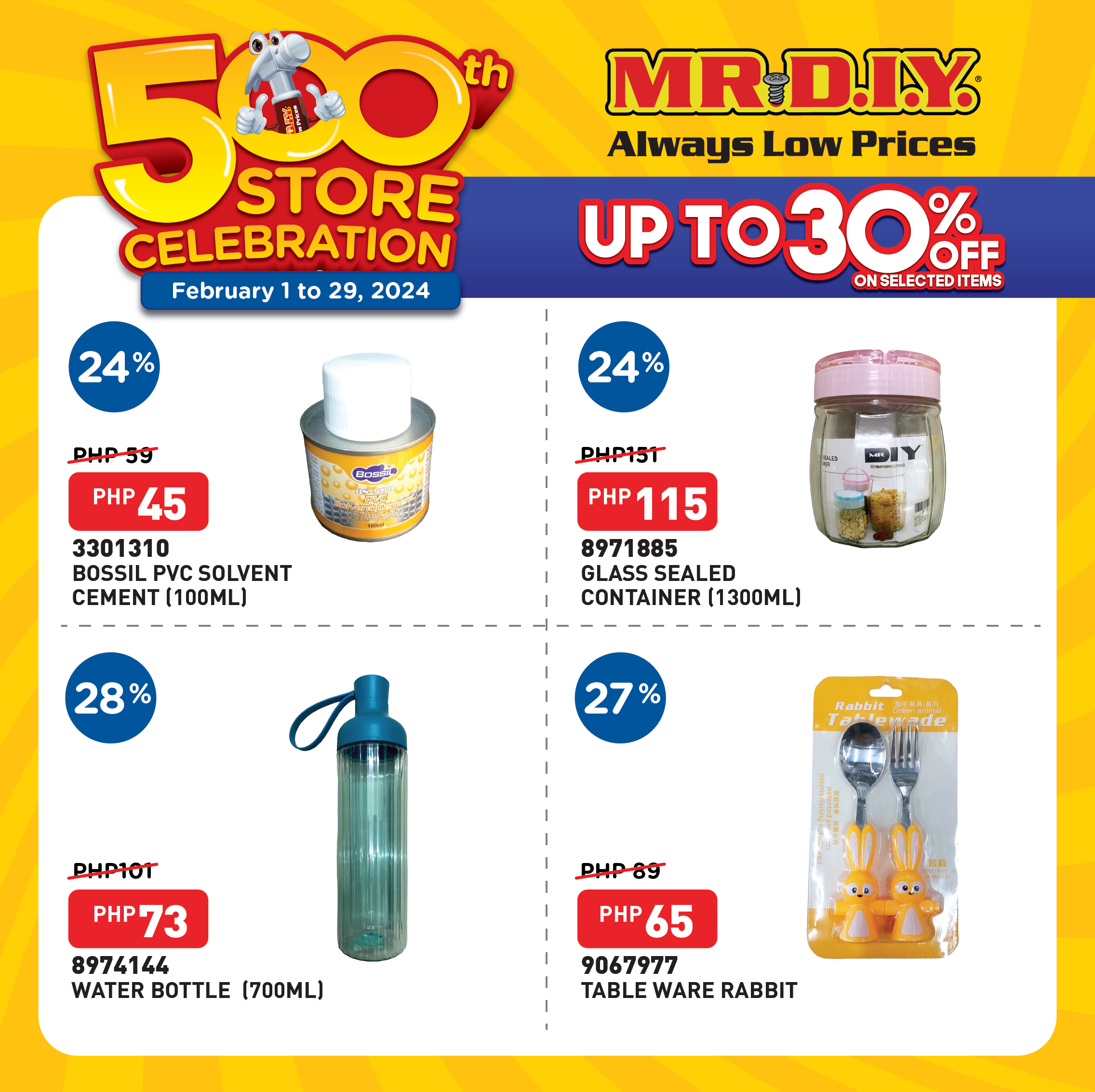 500th Store Celebration Discount Promo | Bricolage Philippines Inc ...